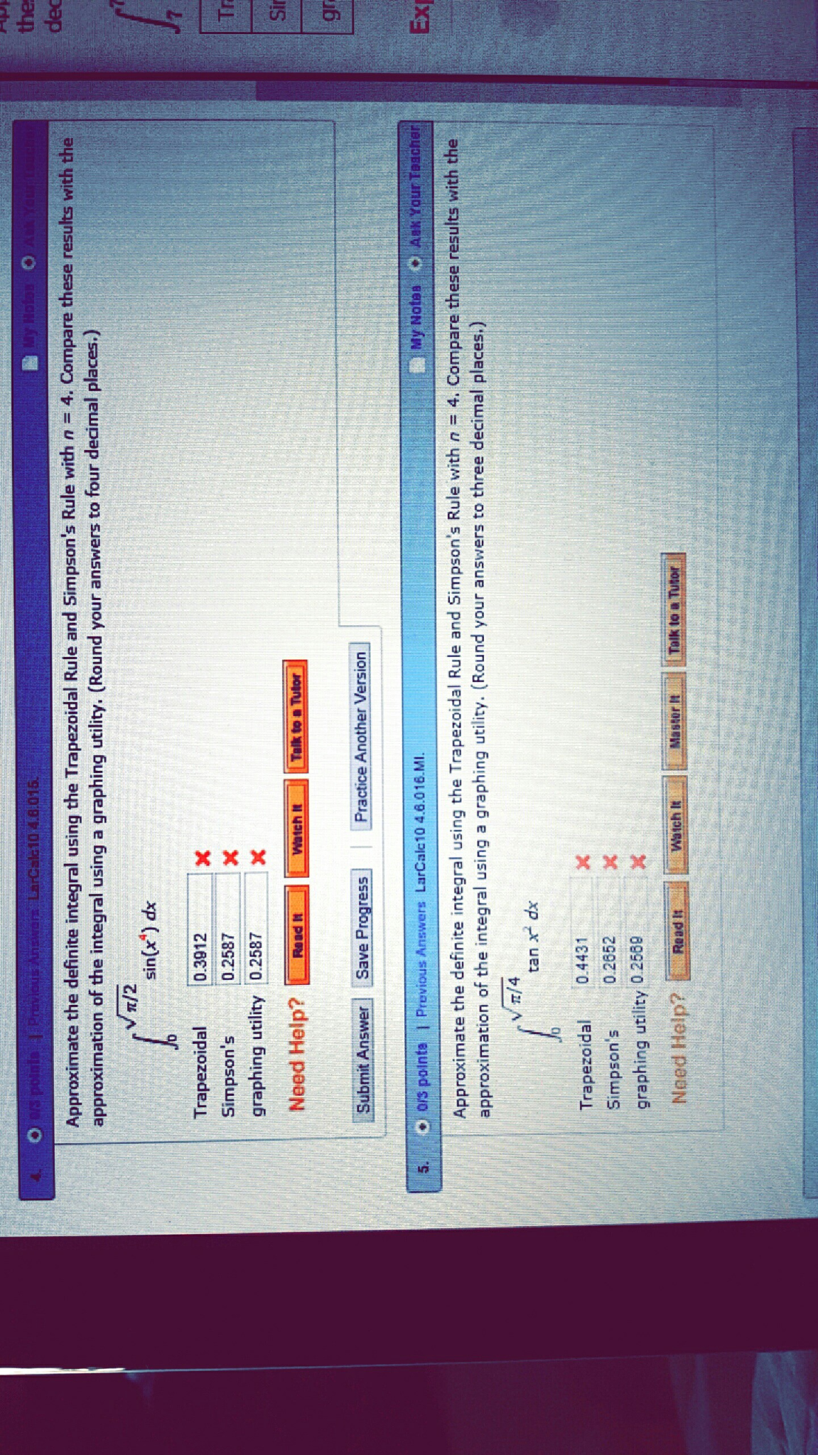 Solved Approximate the definite integral using the | Chegg.com