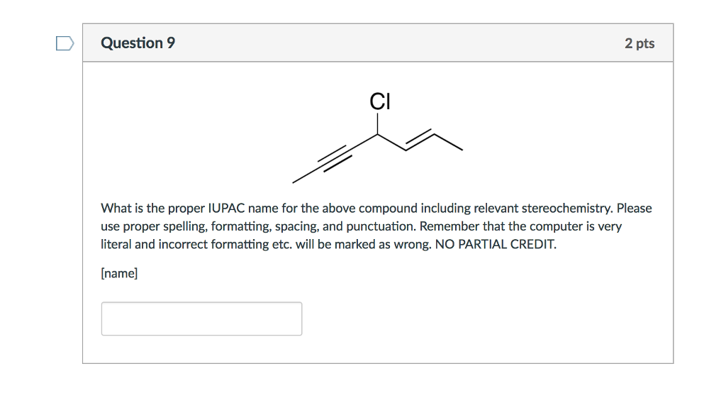 Solved Question 3 2 pts OH Br What is the proper lUPAC name | Chegg.com