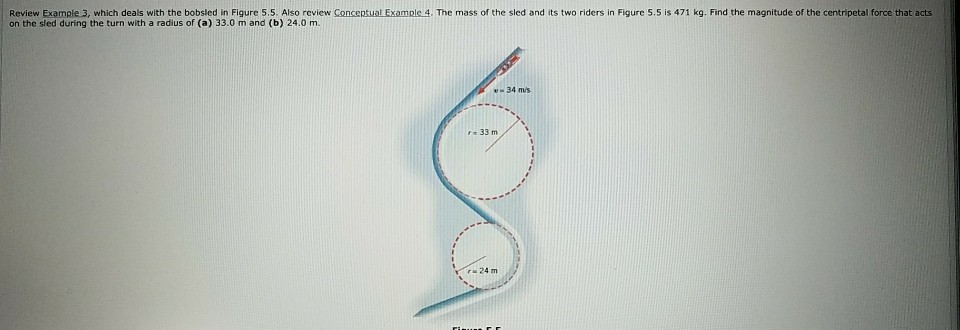 Solved Review Example 3, which deals with the bobsled in | Chegg.com
