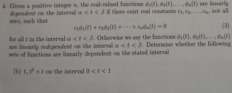 Given a positive integer n , the real-valued | Chegg.com