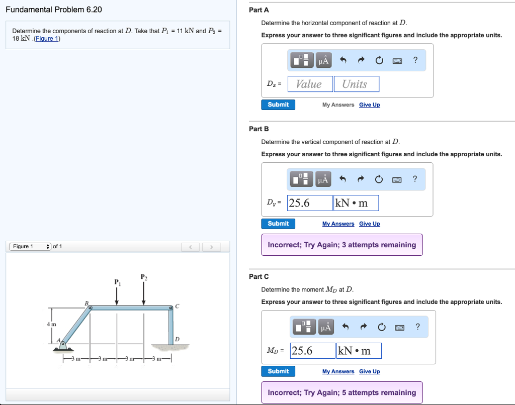 Solved Determine the components of reaction at D. Take that | Chegg.com