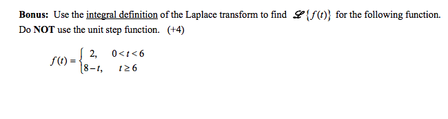 Solved Use the integral definition of the Laplace transform | Chegg.com