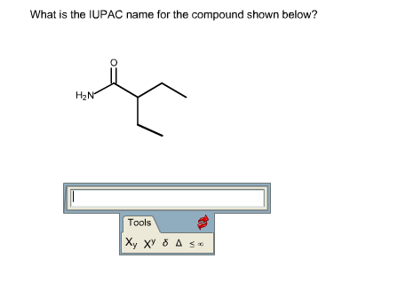 Solved What is the IUPAC name for the compound shown below? | Chegg.com