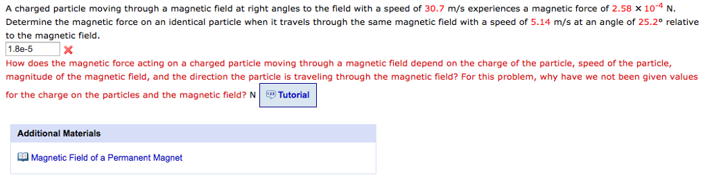 Solved A charged particle moving through a magnetic field at | Chegg.com