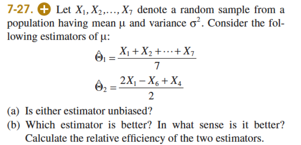 Solved Let X_1, X_2, ..., X_7 denote a random sample from a | Chegg.com