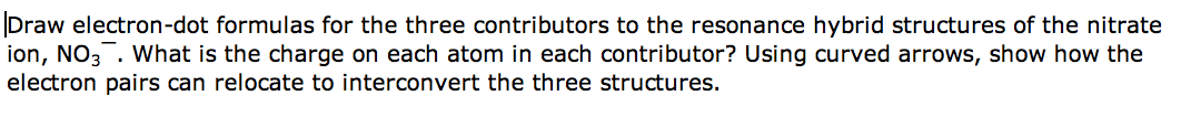 Solved Draw electron-dot formulas for the three contributors | Chegg.com