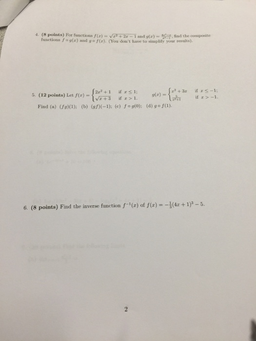Solved For fractions f(x) = squareroot x^2 + 2x - 1 and | Chegg.com
