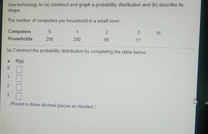Solved Use technology to (a) construct and graph a | Chegg.com