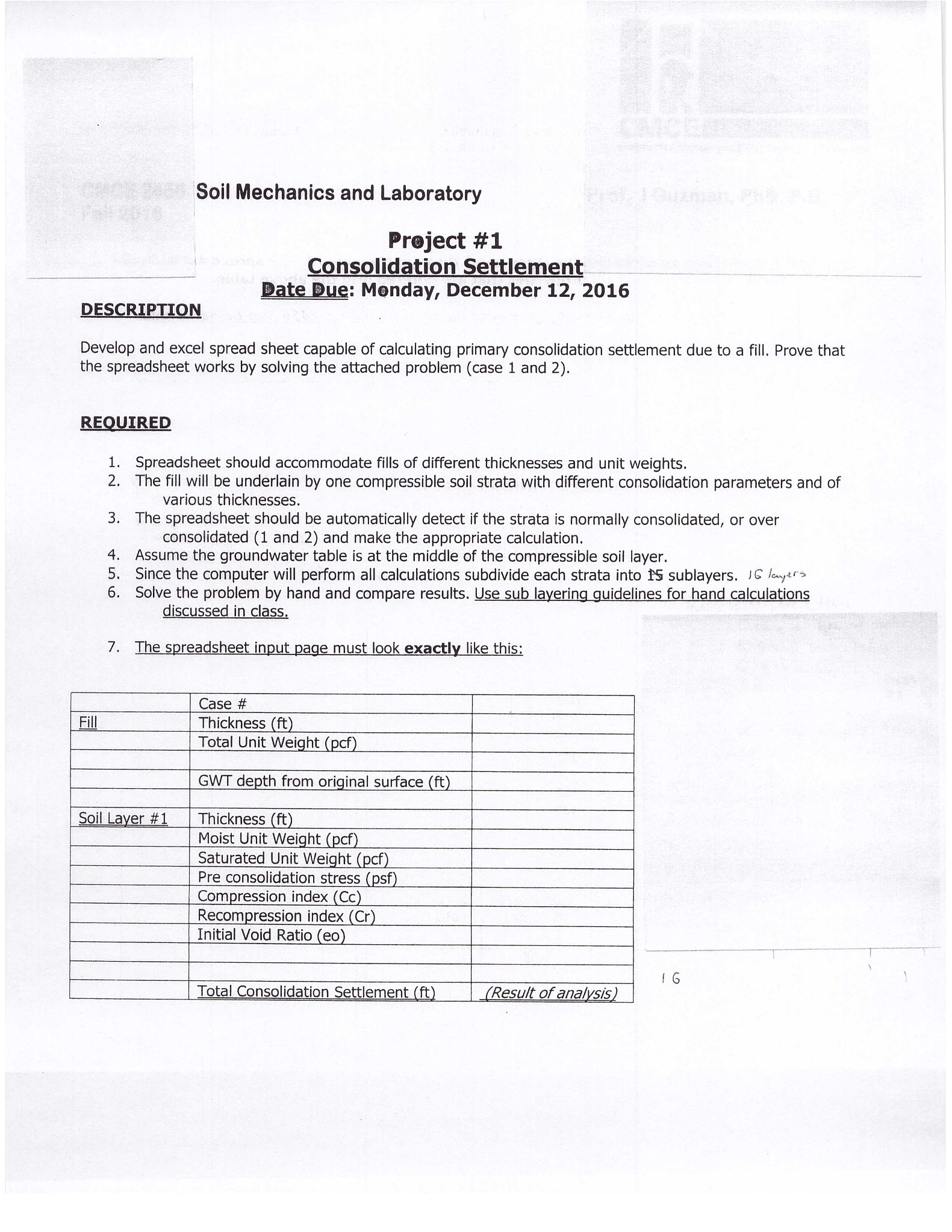Solved Develop and excel spread sheet capable of calculating | Chegg.com