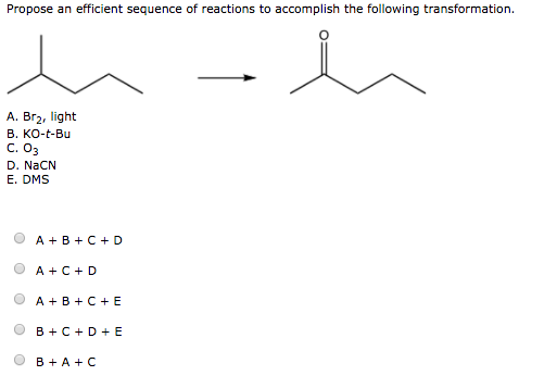 Solved Propose an efficient sequence of reactions to | Chegg.com