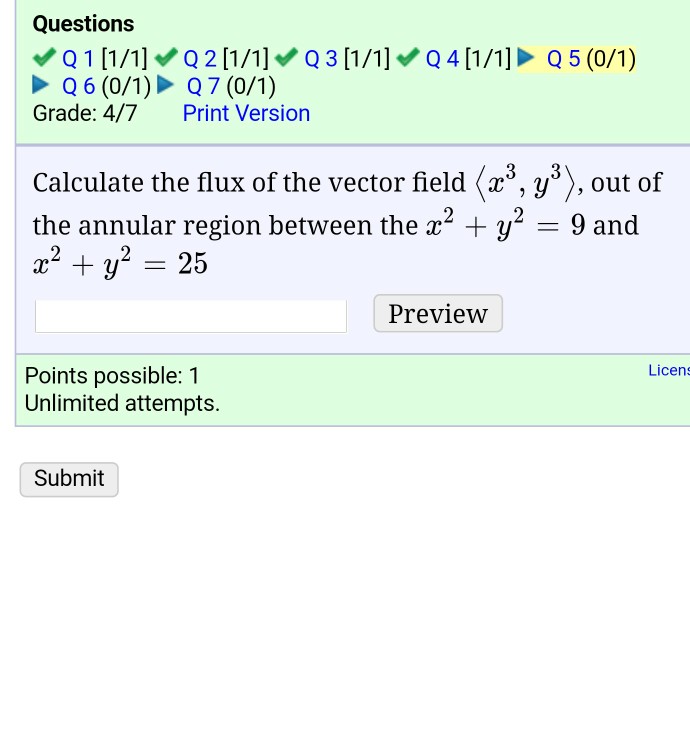 Solved Calculate the flux of the vector field (x^3: y^3), | Chegg.com