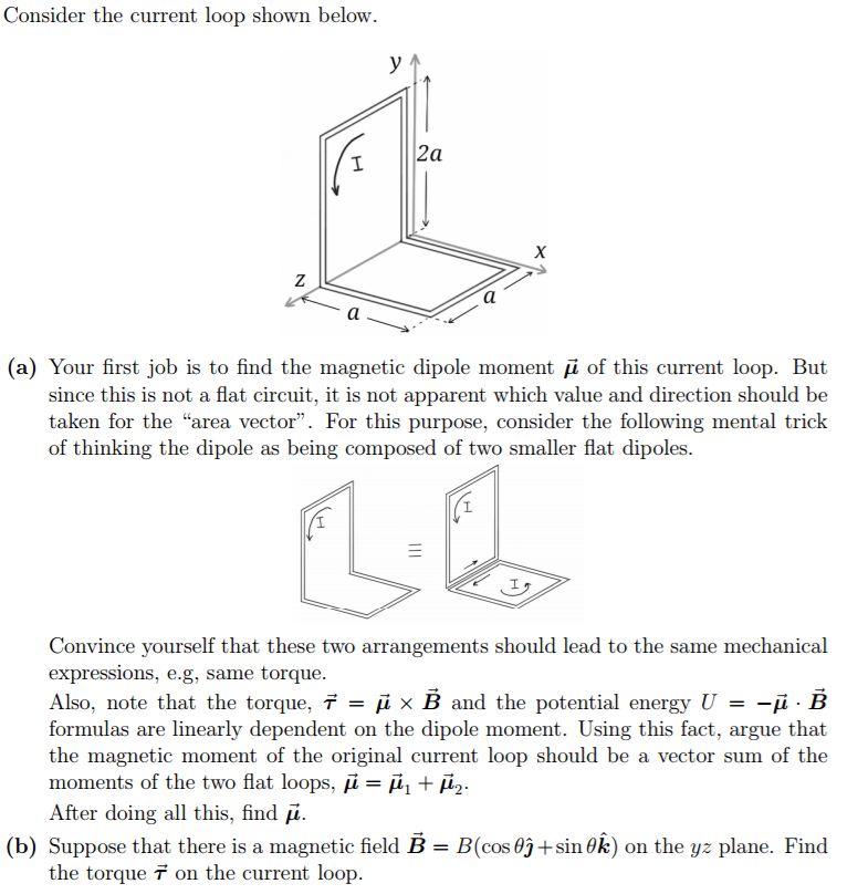 Consider the current loop shown below. 2a (a) Your | Chegg.com