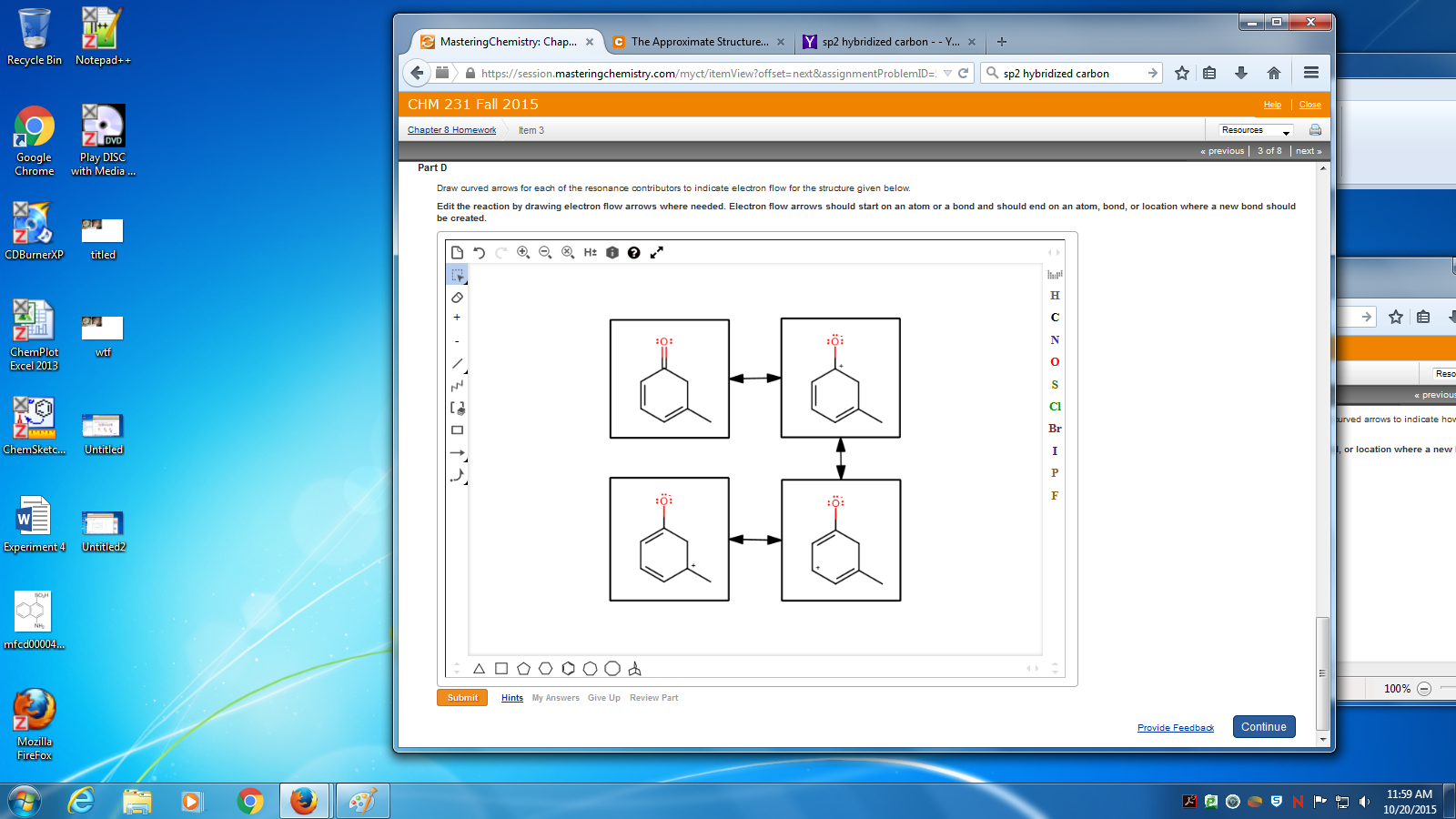 Solved: Draw Curved Arrows For Each Of The Resonance Contr... | Chegg.com