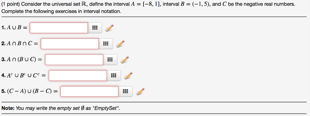 Solved Discrete Math -- Consider the universal set ℝ,R, | Chegg.com