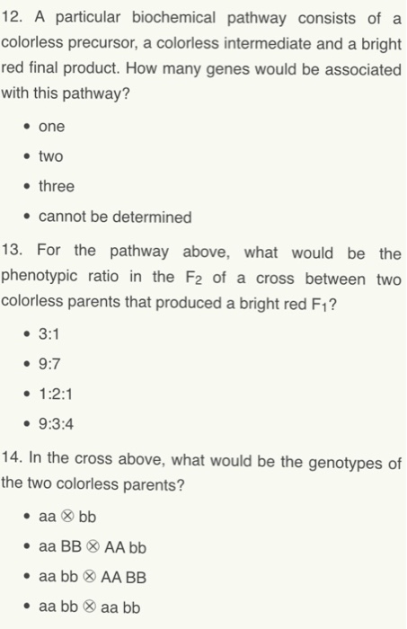 Solved A particular biochemical pathway consists of a | Chegg.com