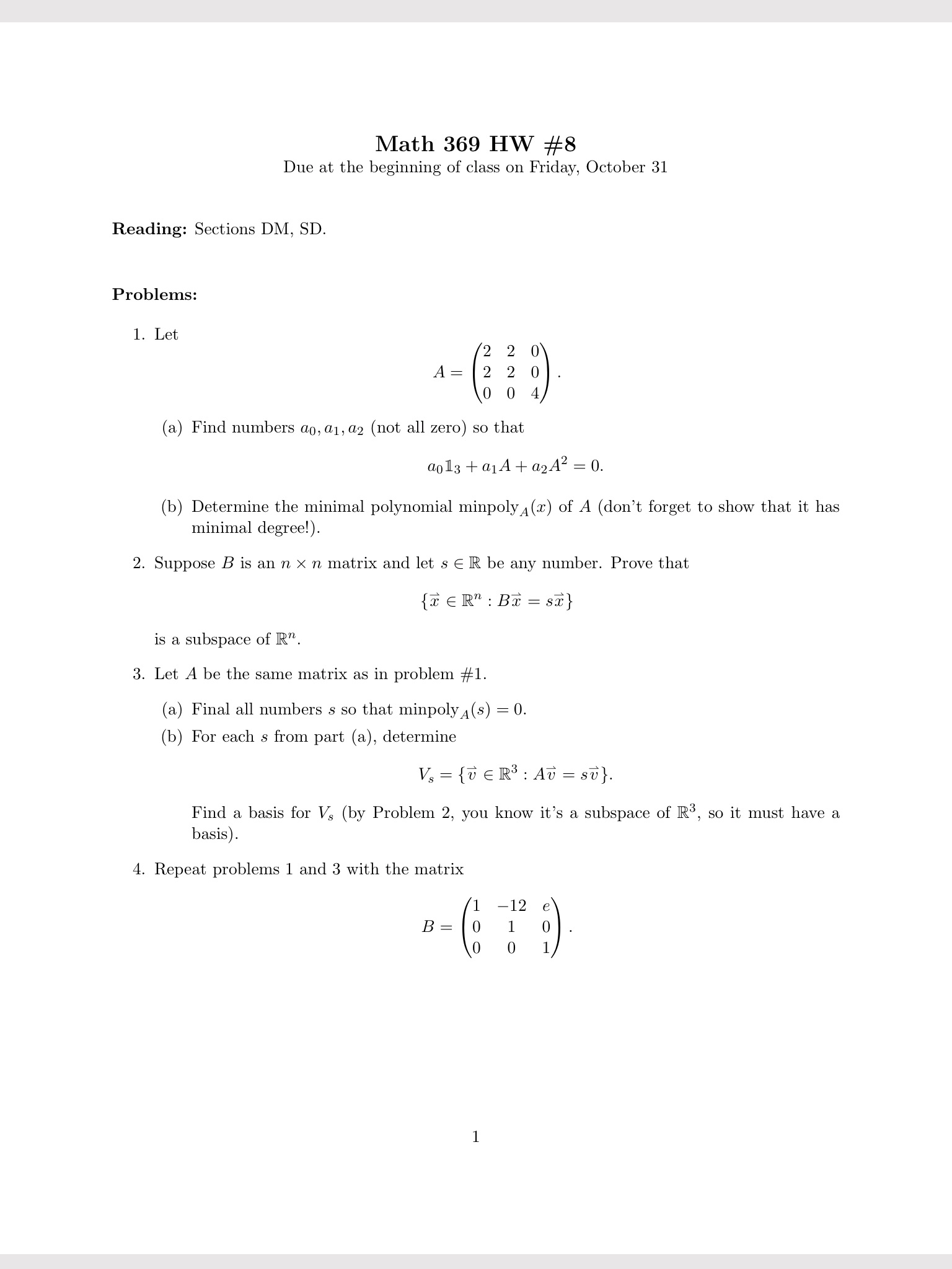Solved Let Find numbers a0,a1,a2 (not all zero) so that | Chegg.com