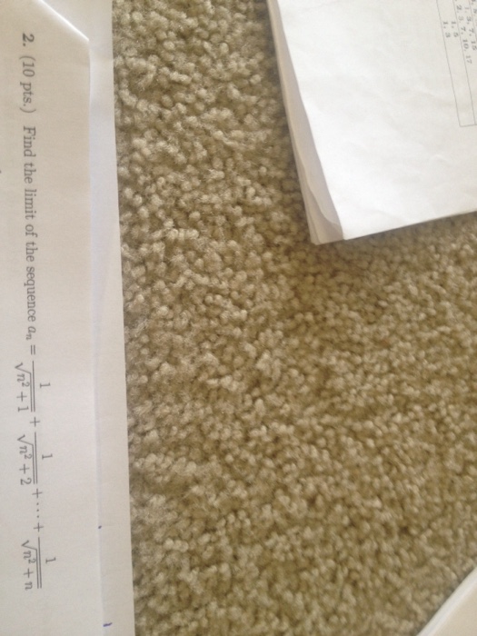 Solved Find the limit of the sequence a_n = 1/squareroot | Chegg.com