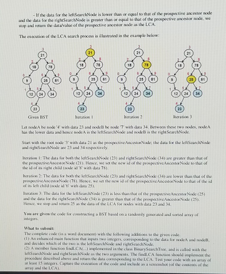 Solved The lowest common ancestor (LCA) for two nodes A and | Chegg.com