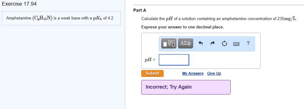 Solved Determine the [OH ] of a solution that is 0.220M in | Chegg.com