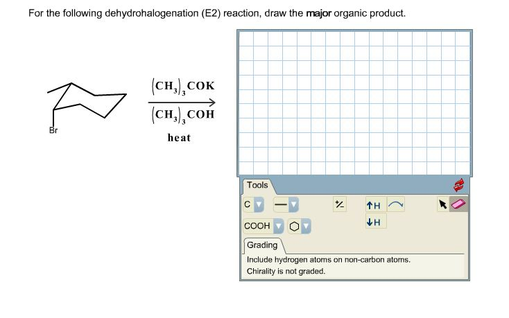 Solved For the following dehydrohalogenation (E2) reaction, | Chegg.com