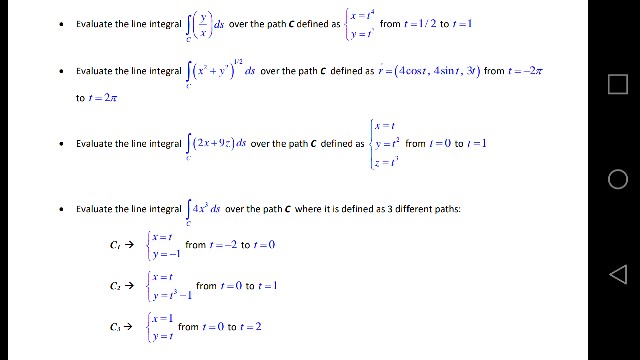 Solved Evaluate the line integral ds over the path C defined | Chegg.com