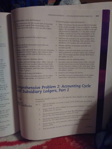 Comprehensive Problem 2: Accounting Cycle with | Chegg.com