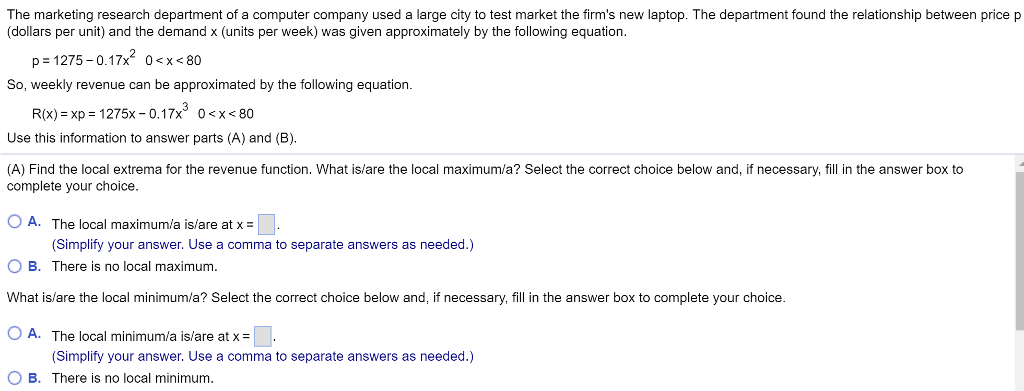 Solved The marketing research department of a computer | Chegg.com