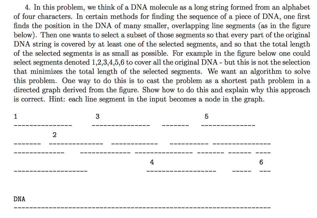Solved In this problem, we think of a DNA molecule as a long | Chegg.com