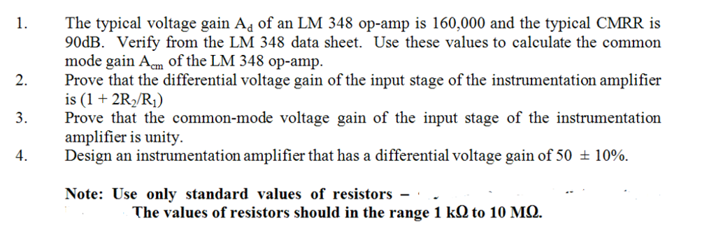 Solved The typical voltage gain A_d of an LM 348 op-amp is | Chegg.com