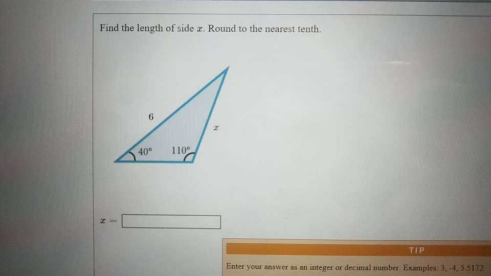Solved Find the length of side ar. Round to the nearest | Chegg.com