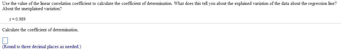 Solved Use The Value Of The Linear Correlation Coefficient