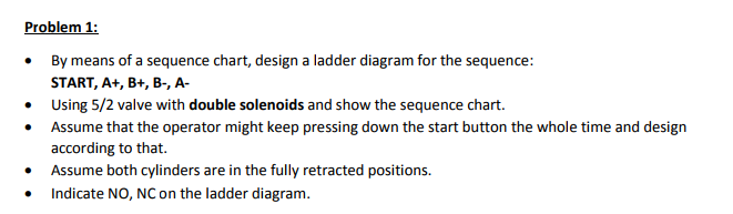 Problem 1: By means of a sequence chart, design a | Chegg.com