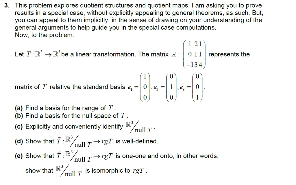 Solved This problem explores quotient structures and | Chegg.com