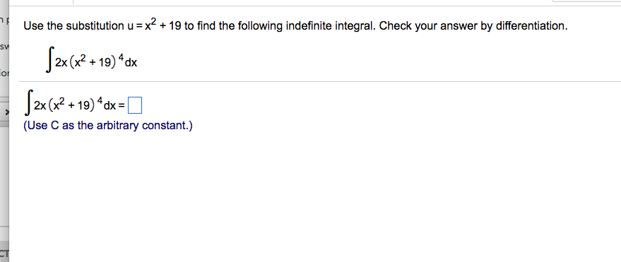 Solved Use the substitution u x 4x to find the following | Chegg.com