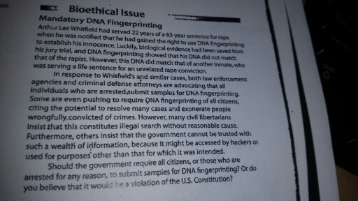 Solved Arthur Lee Whitfield had served 22 years of a 63-year | Chegg.com