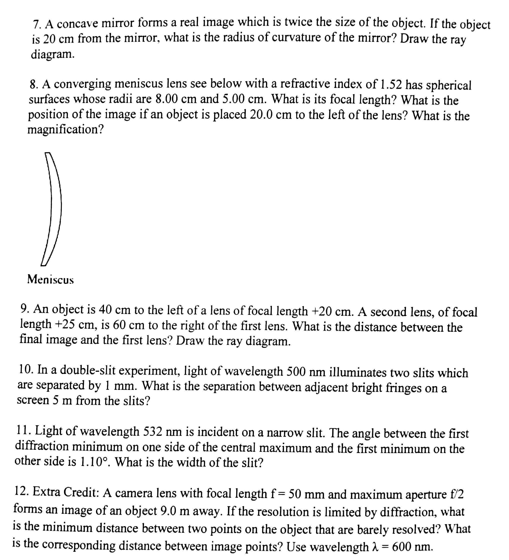Solved A concave mirror forms a real image which is twice | Chegg.com