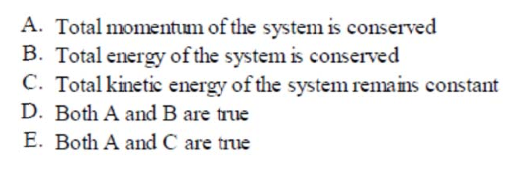 Solved Total momentum of the system is conserved Total | Chegg.com