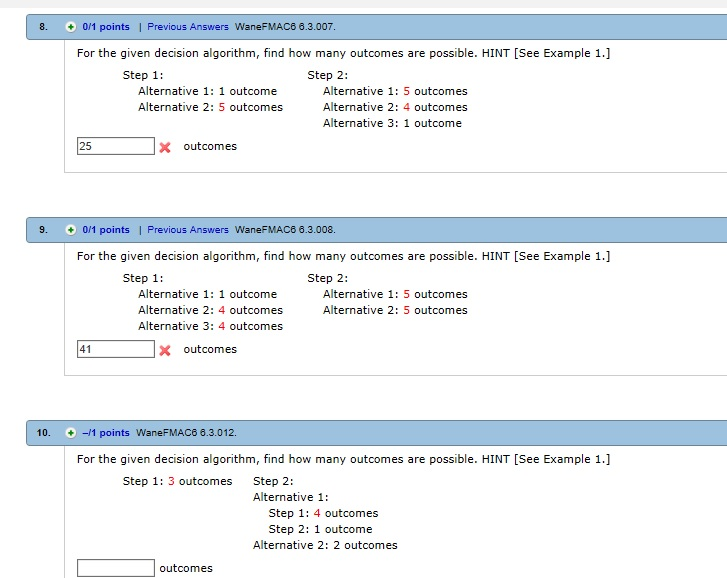 Solved I can't figure these 3 out. It keeps saying that it | Chegg.com