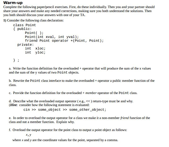 Complete the following paper/pencil exercises. First, | Chegg.com