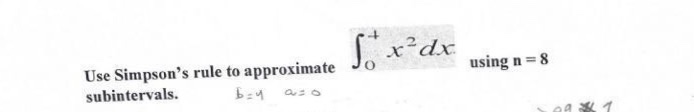 Solved: Use Simpson's Rule To Approximate Integral_0^4 X^2... | Chegg.com