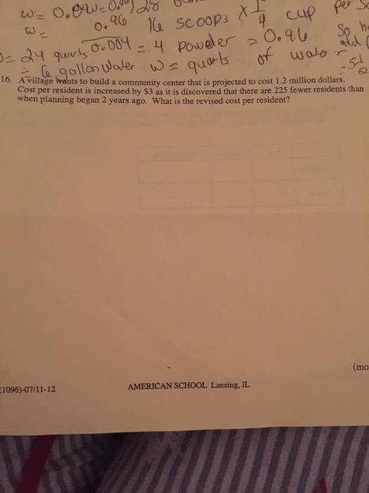 Solved A Village Wants To Build A Community Center That Is