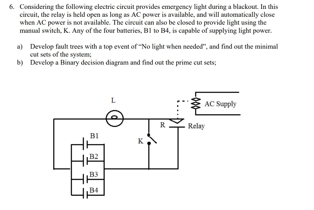 6. Considering the following electric circuit | Chegg.com