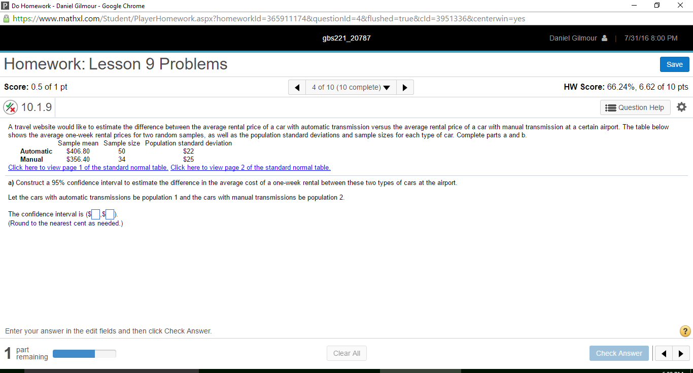 Solved IP Do Homework Daniel Gilmour Google Chrome | Chegg.com