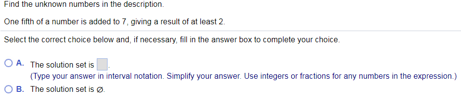 Solved Find the unknown numbers in the description. One | Chegg.com