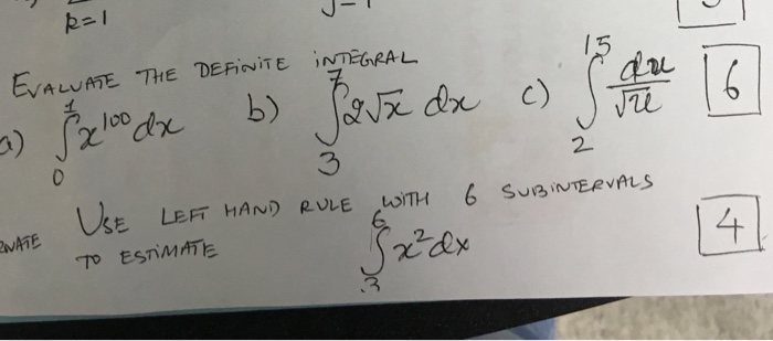 Solved EVALUATE THE DEFINITE INTEGRAL sigma^1_0 x^100 dx | Chegg.com