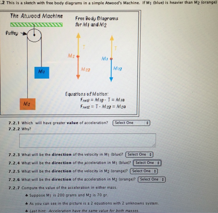 Solved 2 This is a sketch with free body diagrams in a | Chegg.com