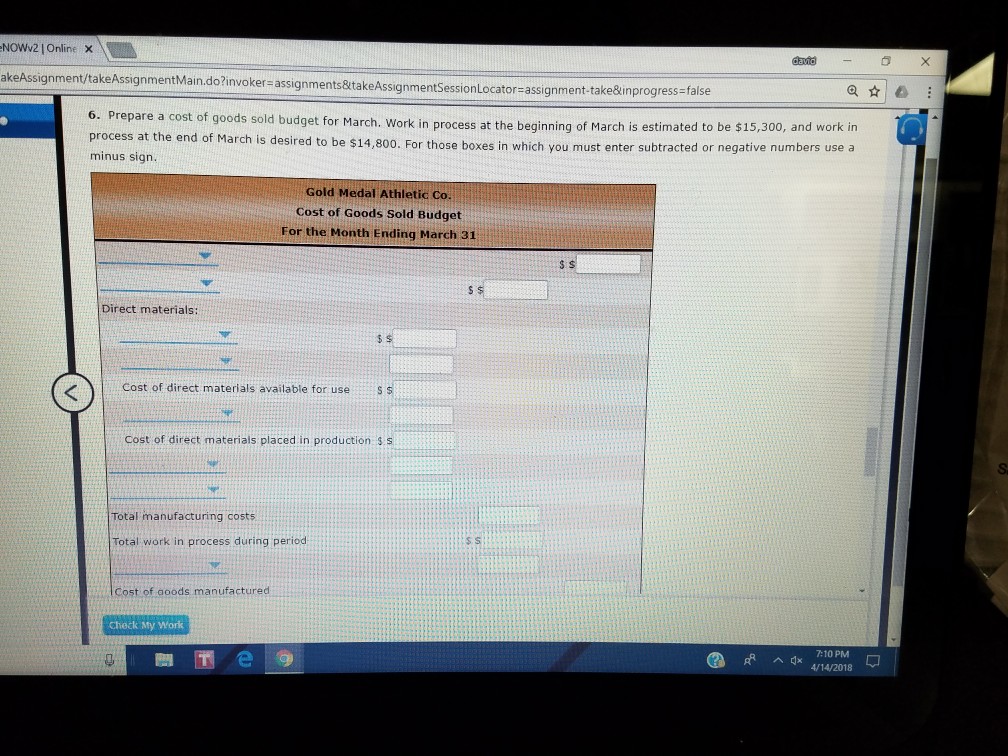 Solved nline × david ment/takeAssignment Main do?invoker= | Chegg.com