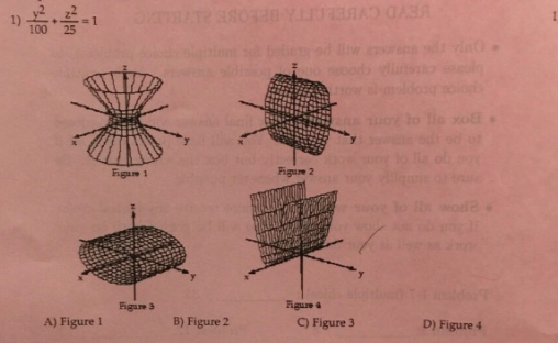 Solved Drawing three variables function y^2/100 + z^2/25 = | Chegg.com