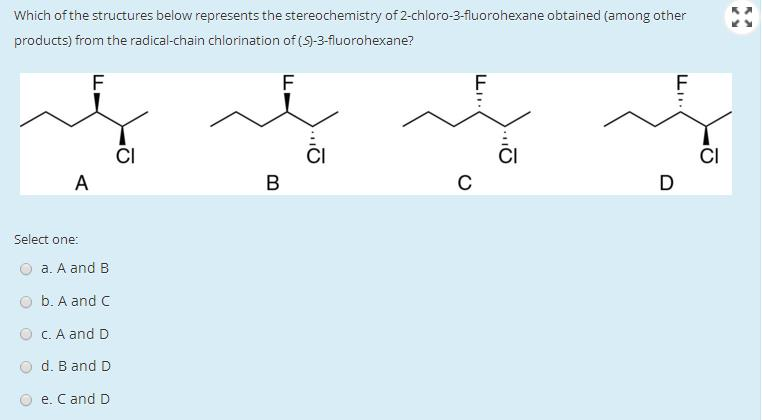 Solved Which of the structures below represents the | Chegg.com