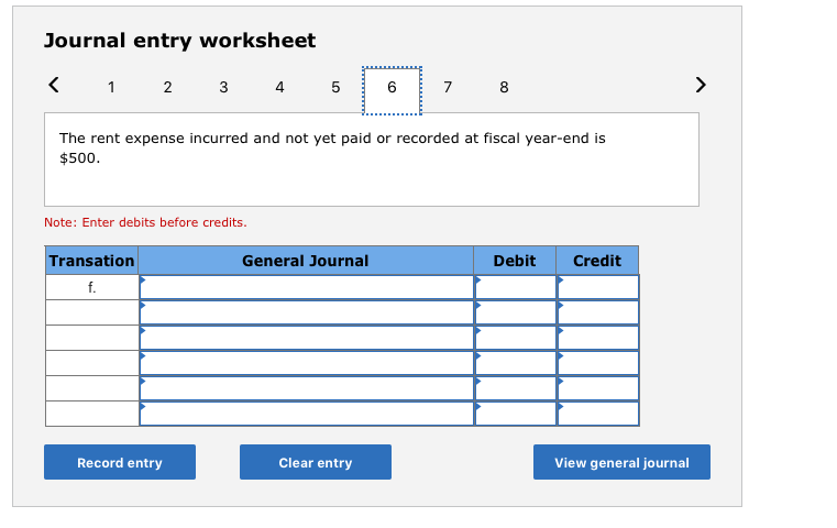 Solved Journal entry worksheet 4 6 7 The company's employees | Chegg.com